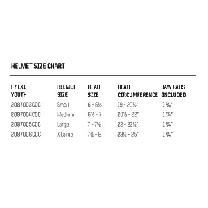 Schutt Sports F7 LX1 Youth Football Helmet, Facemask NOT Included, Royal Blue, X-Large