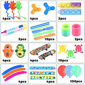 soi-meme 150 pcs Party Favors for Kids, Pinata Stuffers Goodie Bags Fillers for Kids Birthday Party Treasure Box Prize Box Toys for Kids Classroom Assortment Party Toys Fidget Party Favors Bulk
