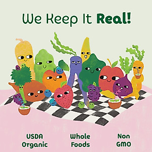 Sprout Organic Baby Food, Stage 4 Toddler Pouches, Green Veggie Power Pack, 4 Oz, Pack of 12