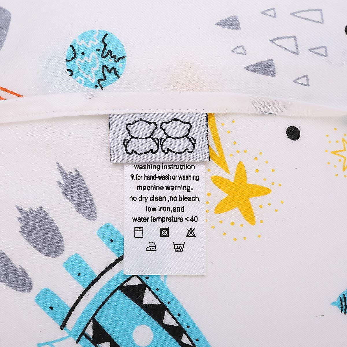 Kids Toddler Pillowcases - 2 Pack 1 Pillow Cover Pillowslip Case Fits Pillows sizesd 13 x 18 or 12x 16 for Kids Bedding Pillow Cover Baby Pillow Cases Space - by UOMNY