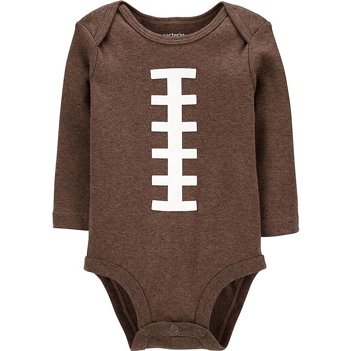 Carter's Baby Boy's Thanksgiving Football Long Sleeve Bodysuit (3 Months), Brown