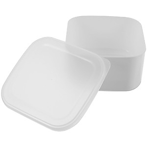 Kichvoe Cheese Keeper 5*2.5*2.5Inch White Rectangular Food Storage Container with Flip Top Lid, 700ML, , Phthalate Free, , Airtight, Refrigerator Storage, Hand Wash Only