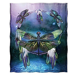 Jekeno Dreamcatcher Blanket Print Throw Blanket Lightweight Blanket Perfect for Couch Sofa Travelling 50"x60"