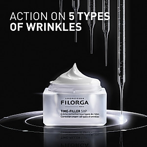 Filorga Time-Filler 5-XP Wrinkle Correction Moisturizing Skin Cream, Enhanced Anti Aging Formula to Reduce and Repair Face, Eye, and Neck Wrinkles and Fine Lines, 1.69 fl oz
