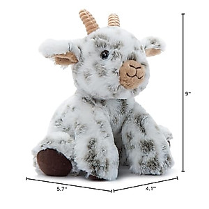 The Petting Zoo Goat Stuffed Animal Plushie, Gifts for Kids, Wild Onez Wildlife Barn Animals, Goat Plush Toy 9 inches