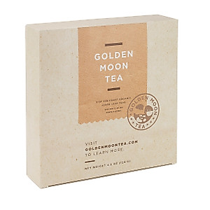 Golden Moon Tea Variety Pack - 9 Loose Leaf Tea Sampler - Organic Black, Green, White, and Herbal Teas Gift Set