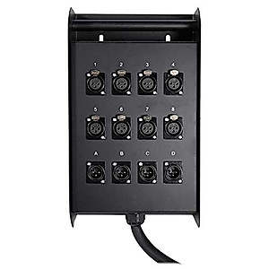 Rockville SX1225 12 Channel 25 Foot XLR Snake Cable, 100% OFC, Double Shielded