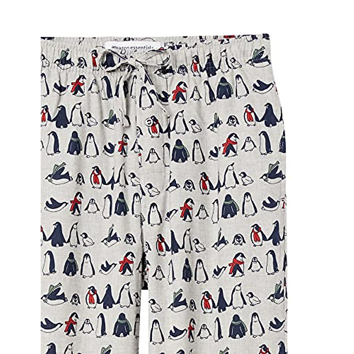 Amazon Essentials Men's Flannel Pajama Pant - Discontinued Colors, Grey Penguin, X-Large