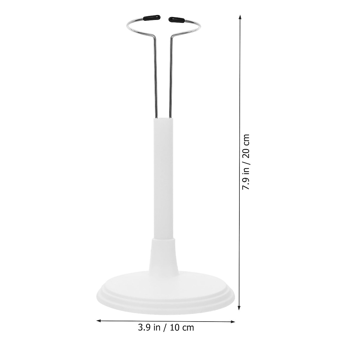 jojofuny Doll Stands for 8- inch Dolls, 2pcs White Action Figure Stand Portable Fashion Dolls Organizer Display Bracket Doll Holder for Home Decoration, 25cm