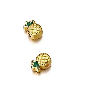 15pcs 2mm Mixed Zinc Alloy Pore Beads Loose Spacer Beads Metal Beads for Jewelry Making DIY Loose Beads