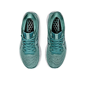 ASICS Women's Gel-Cumulus 24 Running Shoes, 7, White/Orange POP