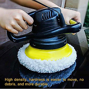 KingBra Car Polisher Pad Bonnet (7 to 8 Inch), 5Pcs Wool Polishing Bonnet Orbital Buffing Pad Cover Waxer Bonnet for Car Polisher