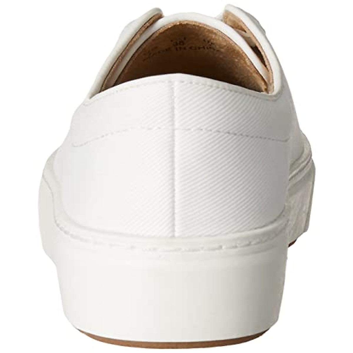 Amazon Essentials Women's Comfortable Lace Up Sneakers, White, 7