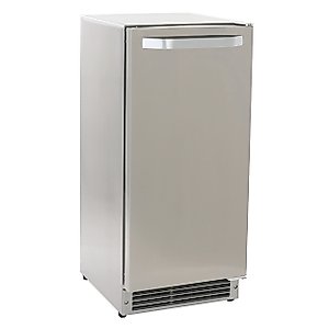 Maxx Ice MIM25CO, Shallow Depth Outdoor Built-in Undercounter Ice Maker, 25 lbs, in Stainless Steel