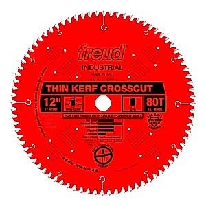 Freud LU88R012: 12" Thin Kerf Fine Finish Crosscut Blade