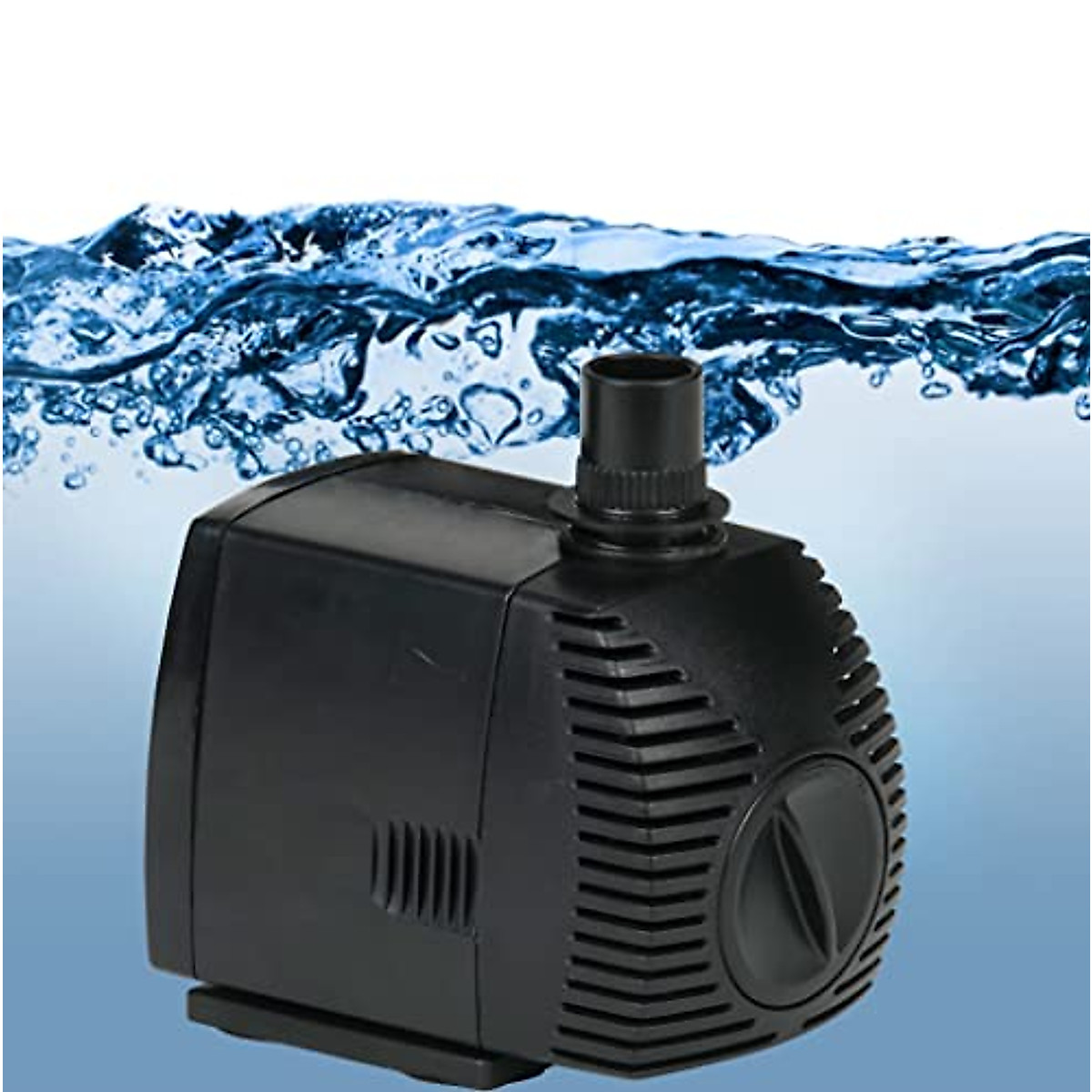 Little Giant PES-380-PW 115-Volt, 380 GPH Magnetic Drive Pump for Fountains and Small Ponds with 15-Ft. Cord, Black, 566718