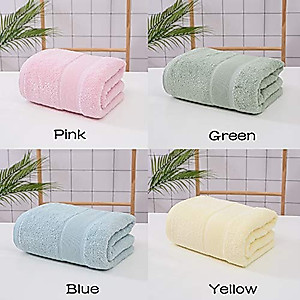 Aibaser Bamboo Cotton Bath Towels-27x54inch - Natural, Ultra Absorbent Towels for Bathroom (6 Piece Set)