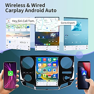 Qualcomm Car Radio for Ford F250 F350 2009-2012 F450 F650 2009-2016 Stereo Replacement Carplay Android Auto Upgrade 12.1 Inch 2K IPS Touch Screen Android 13 Tesla Style Head Unit Navigation