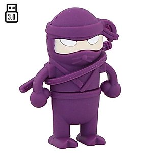 8GB Ninja Model USB 3.0 Flash Drive Memory Stick PenDrive Thumb Drive Jump Drive USB Flash Memory USB 3.0 Drive Ｕ Disk USB Stick Flash Disk Pen Drive - Purple