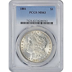 1881-P Morgan Silver Dollar, MS63, PCGS