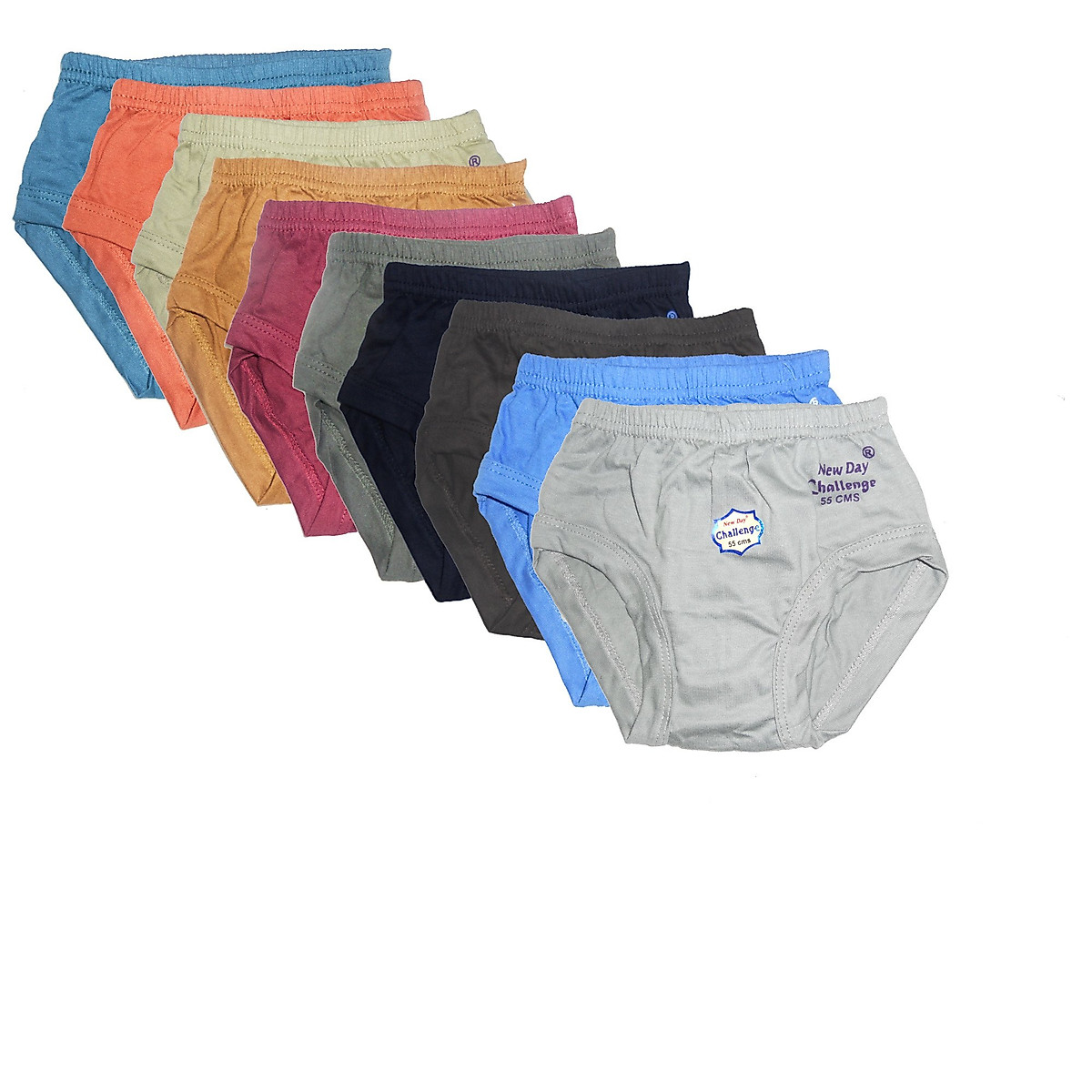 New Day Baby Boys' Cotton Brief Pack Of 10 6-12 Months Multi-Coloured