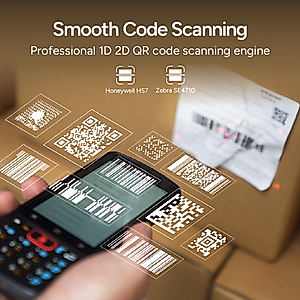 MEFERI ME40K Android 12 Barcode Scanner with Pistol Grip and Charging Cradle, Equip with Zebra SE4710 Scan Engine, PDA Mobile Computer Snapdragon Octa-core CPU, 1D/2D/QR, 4G BT WiFi GPS NFC, 5180mAh
