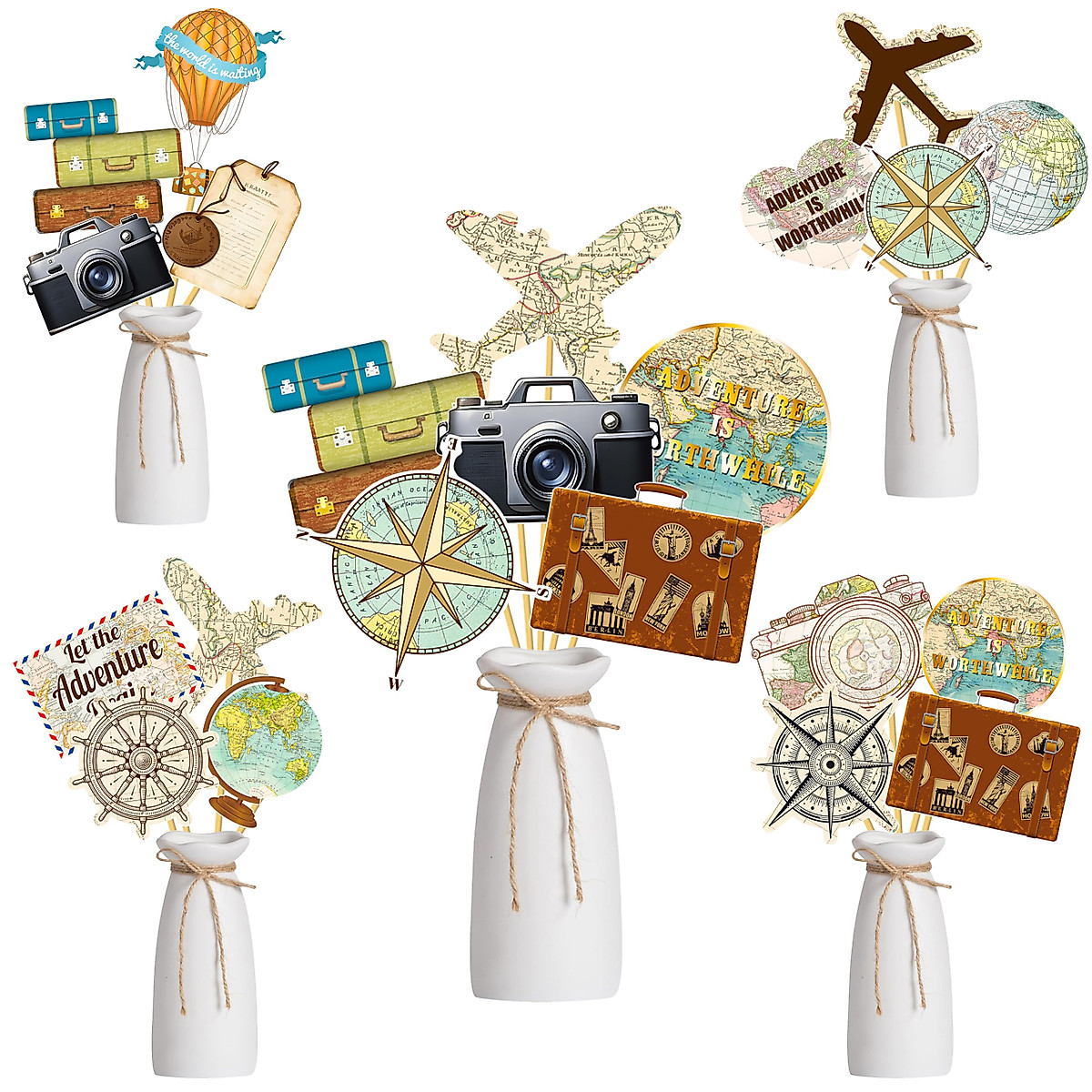 Travel Themed Party Decorations – Vintage Bon Voyage