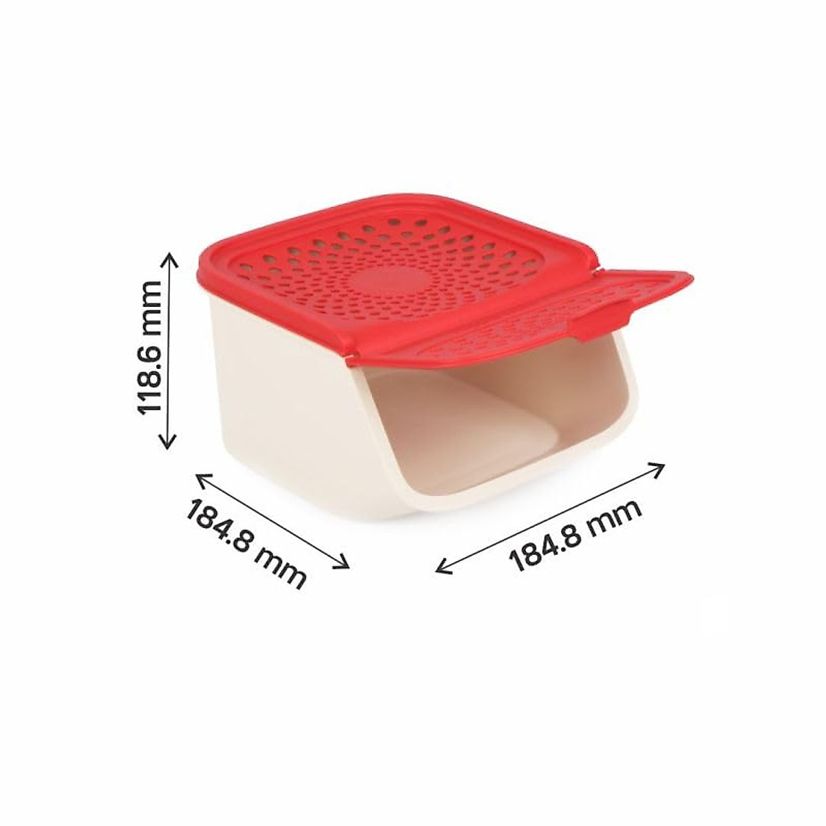 Tupperware potato, onion, garlic container mini access mate 2.3L capacity - 1pc