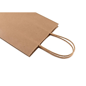 SAM WRAP Wine Bags Kraft Bags, for Wine Spirits 5.75" x 3.25" x 13" Gift Bags, Kraft Bags (50)