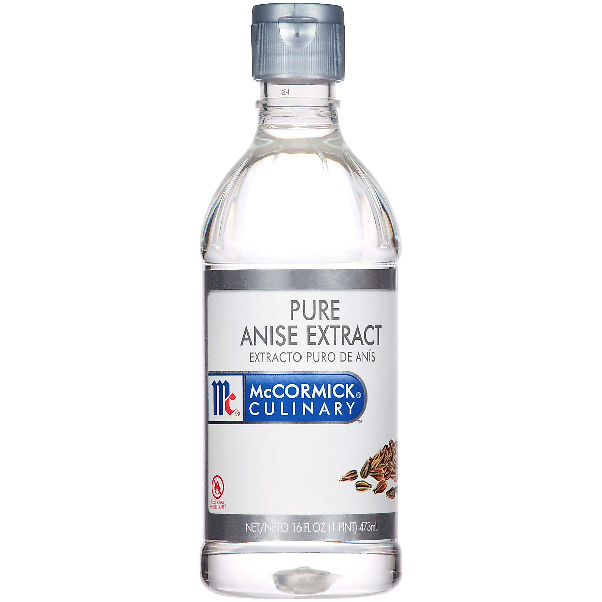 McCormick Culinary Pure Anise Extract, 16 fl oz - One 16 Fluid Ounce Bottle of Anise Extract for Baking, Subtle Licorice Flavor for Cookies, Cakes and More