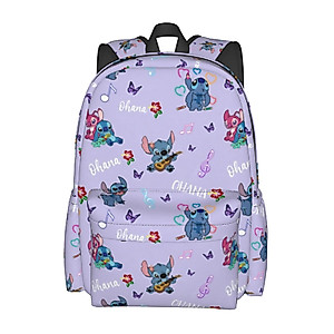 Travel Backpack, Notebook Laptop Bags For Men Women Weekend Outings Trip Book Bag Travel Hiking Camping Work Cartoon Cute Black 20