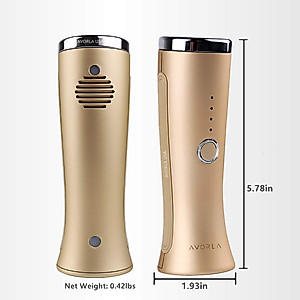 AVORLA® I Red Light Infrared Therapy Facial Wand I at-Home Skin Care Device, Anti Wrinkle Facial Massager (Gold)