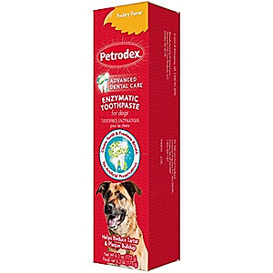 Petrodex Enzymatic Toothpaste for Dogs, Pet Dental Care, Poultry Flavor, 6.2 oz
