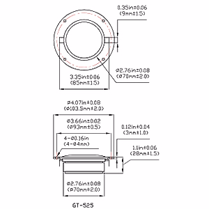 Goldwood Sound 200 Watts 8ohm Silk Dome Speaker Tweeter Black (GT-525)