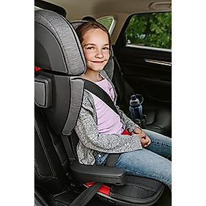 UPPAbaby ALTA Booster Seat - Sasha (Grey Melange/Pink Accent) + Extra Cup Holder for ALTA