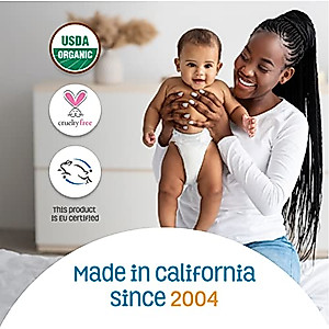 Nature's Baby Organics Baby Powder Talc Free Corn Free Dusting Powder with Aloe Soft Gentle 100% Organic Baby Powder Hypoallergenic Fragrance Free 4 oz, 1 Pack