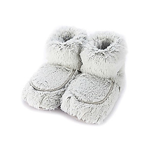 warmies Marshmallow Grey French Lavender Scented Microwavable Boots