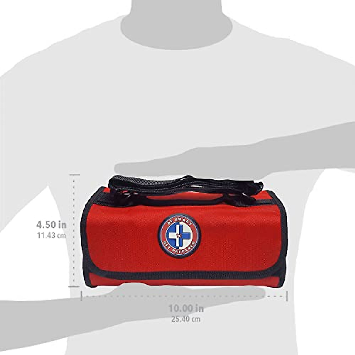 Be Smart Get Prepared 73-Piece Coach’s and Team Sports First Aid Kit in Roll up Bag: Clean, Treat, Protect Cuts, Scrapes. Home, Office, Car, School, Travel, Hunting, Outdoor, Camping, FSA HSA