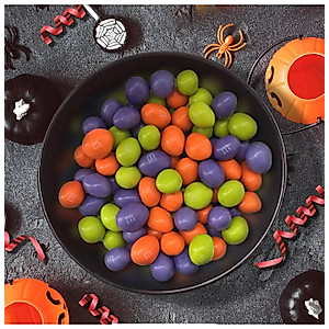 M&M'S Peanut Ghoul's Mix Bulk Chocolate Halloween Candy Resealable Jar (62 oz.) | Delicious Roasted Peanut Center Coated in Real Milk Chocolate | INCLUDES SameDay Shippers Branded Bag Clig and Treat Bag