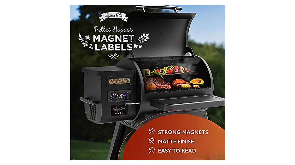 BBQ Pellet Flavor Tags: Magnetic Labels for Grills & Smokers