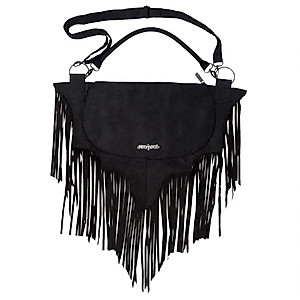 kreepsville 666 Bat Wing Fringe Shoulder Bag Women's Purse Handbag