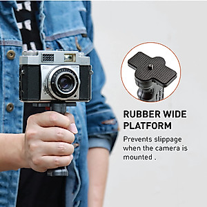 P&C Pistol Grip Camera Handle Grip Stabilizer, Standard 1/4" Screw for DSLR / Mirrorless Camera, Video Stabilizer Handle, Compatible with Canon, Sony, Nikon, Gopro, 1/4" Screw Thread for Tripod