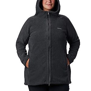 Columbia Women's Benton Springs II Long Hoodie, Charcoal Heather, Medium