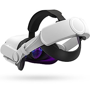 ToyBag Head Strap with 6000mAh Battery Compatible with Oculus Quest 2, Adjustable Elite Head Strap for Enhanced Support and Extending Game time in VR