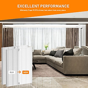 C545 True HEPA Replacement Filter S Compatible with Winix C545 Air Cleaner Purifier, Replaces Winix S Filter 1712-0096-00, 3 Pack HEPA Filtrer only