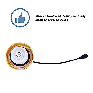 E85 Gas Cap, Fuel Cap Fit For Chrysler Dodge Jeep - 2008-2016 Town & Country, 2007-2009 Commander Grand Cherokee, 2008-2019 Grand Caravan And More,Replace 52030380AA, 52030380AB