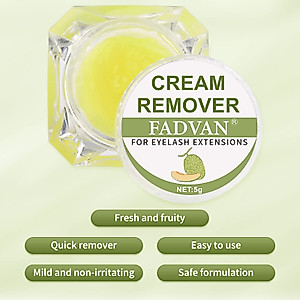 Eyelash Extension Remover Cream - Lash Extension Remover Cream with Low Irritating for Sensitive Skin - Quick Dissolve - Eyelash Extensions Glue Remover