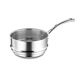 Cuisinart French Classic Tri-Ply Stainless 3-Piece Saucepan and Double Boiler Set