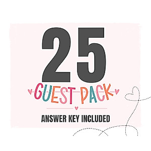 Baseball Word Scramble Game, 25 Pack - Fun Sports Themed Party Game, Bridal Shower Games for Guests, Couples Unscramble Activity Cards, Gender Reveal BBQ Ideas, Summer Party Supplies, Red and Blue