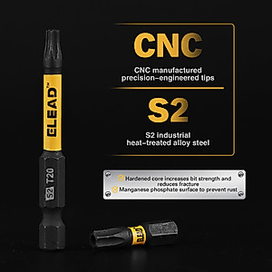 Tamper Proof Torx Bit Set: 25 Pieces T4-T40 Torx Bits Set | Torx Security Bit Set | Security Torx Bit Set | Star Bits Set | 1/4 Hex Torx Screwdriver Bit Sets